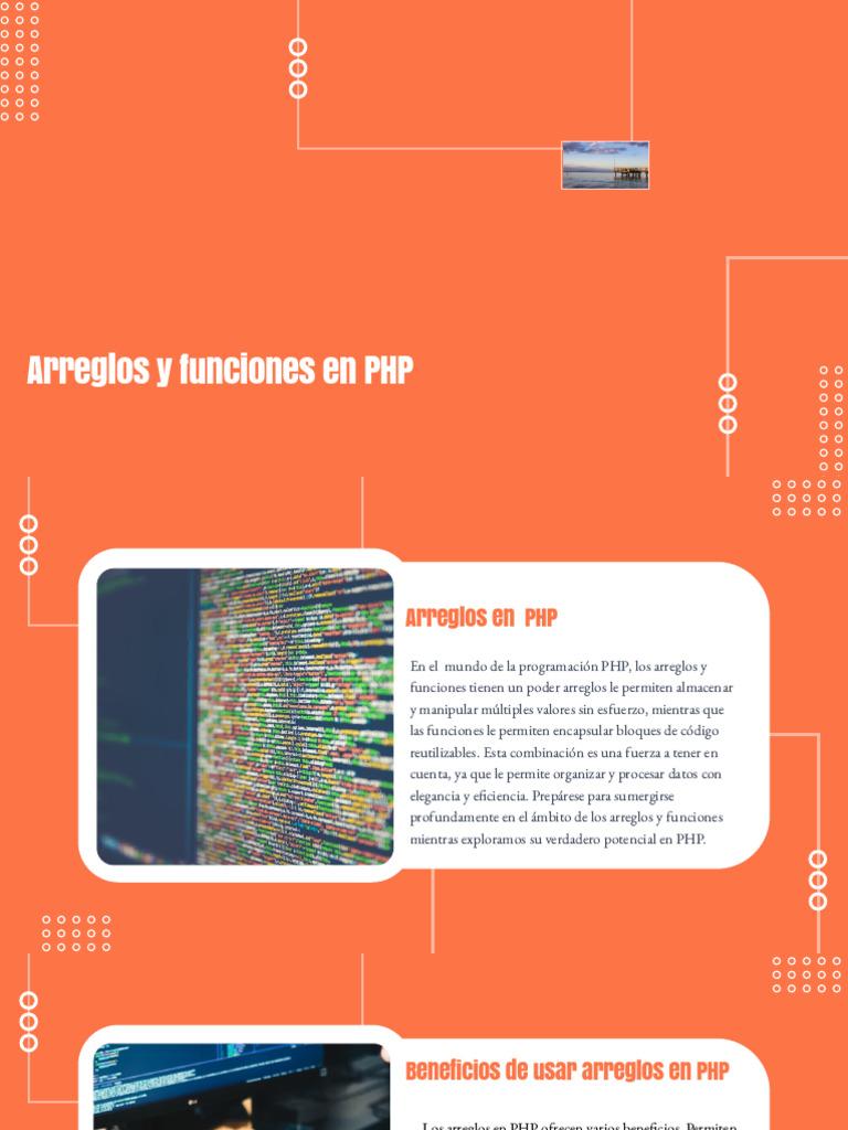 Arreglos y Funciones en PHP | PDF | Php | Desarrollo de software