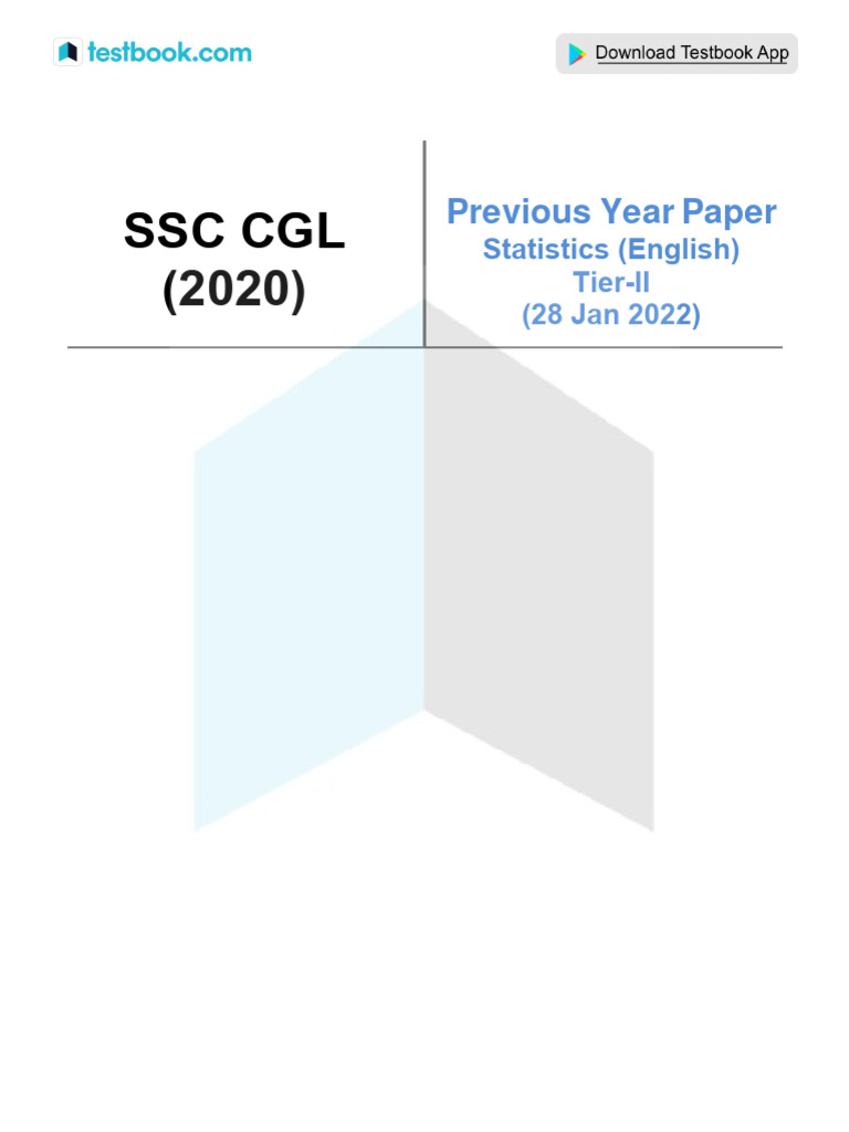 SSC CGL (2020) Statistics (English) Tier-II (28 Jan 2022) | PDF ...