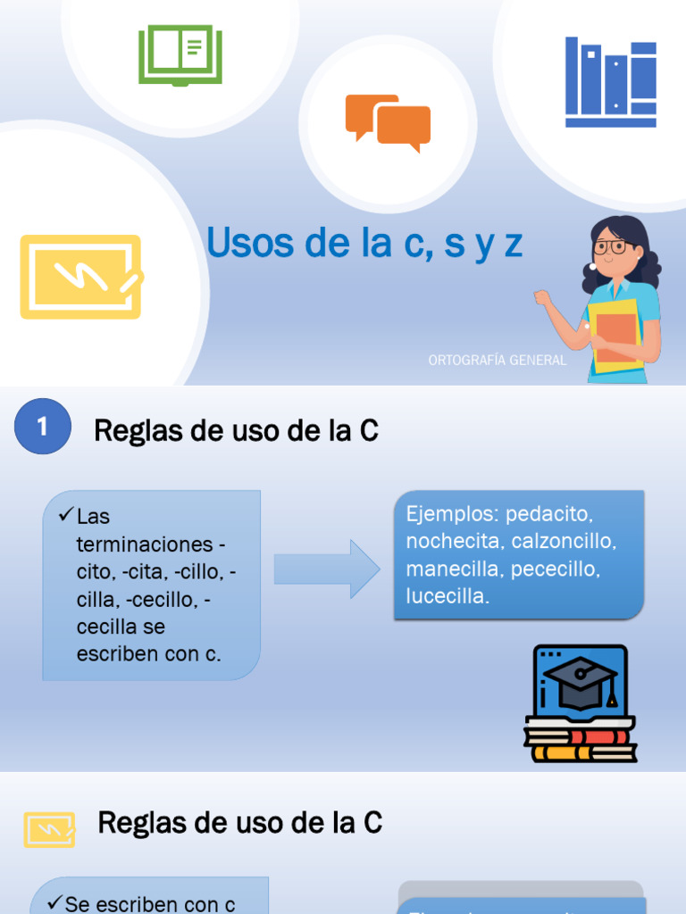 Uso de la C, S y Z en Ortografía | PDF | Relaciones sintácticas ...