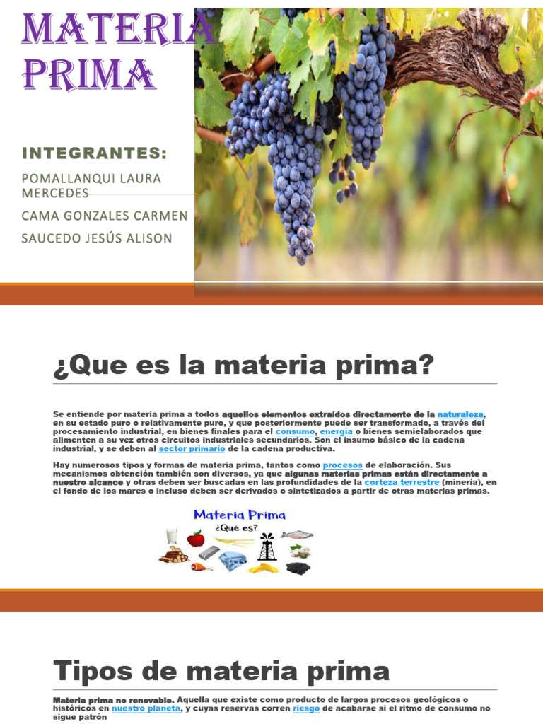 Materia Prima | PDF | Materia prima | Contaminación