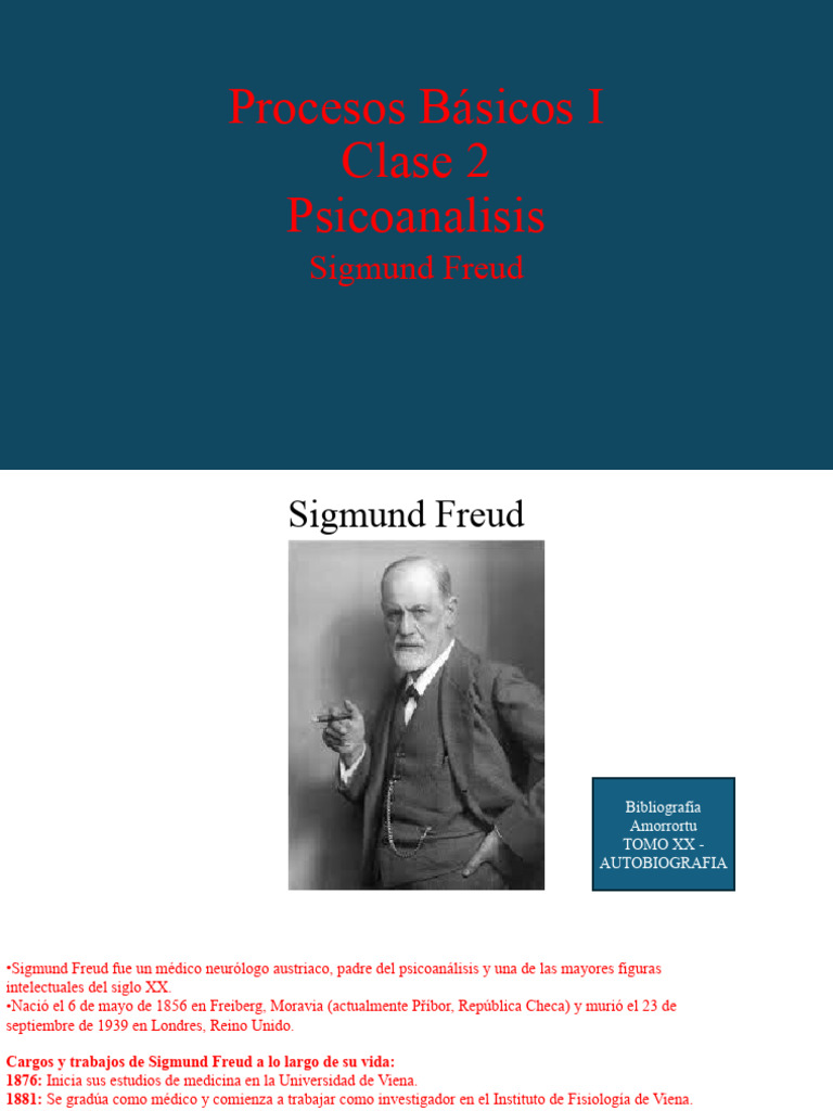 Clase 2 Freud 2 | PDF | Sigmund Freud | Psicoanálisis
