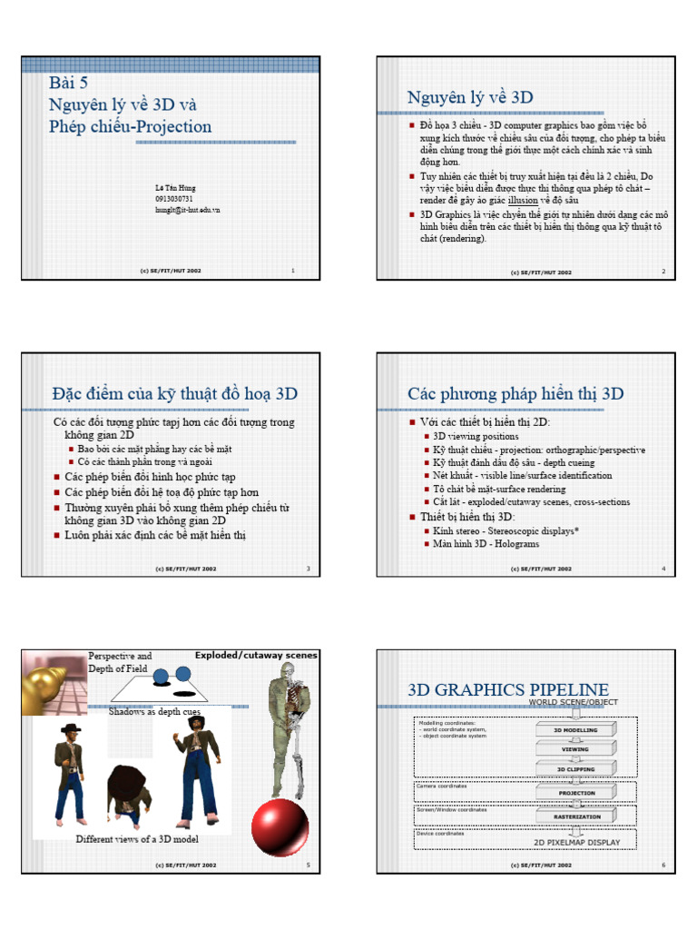 Do Hoa Hien Thuc Ao Le Tan Hung l5 Nguyen Ly Ve 3d Va Phep Chieu (Cuuduongthancong - Com) | PDF