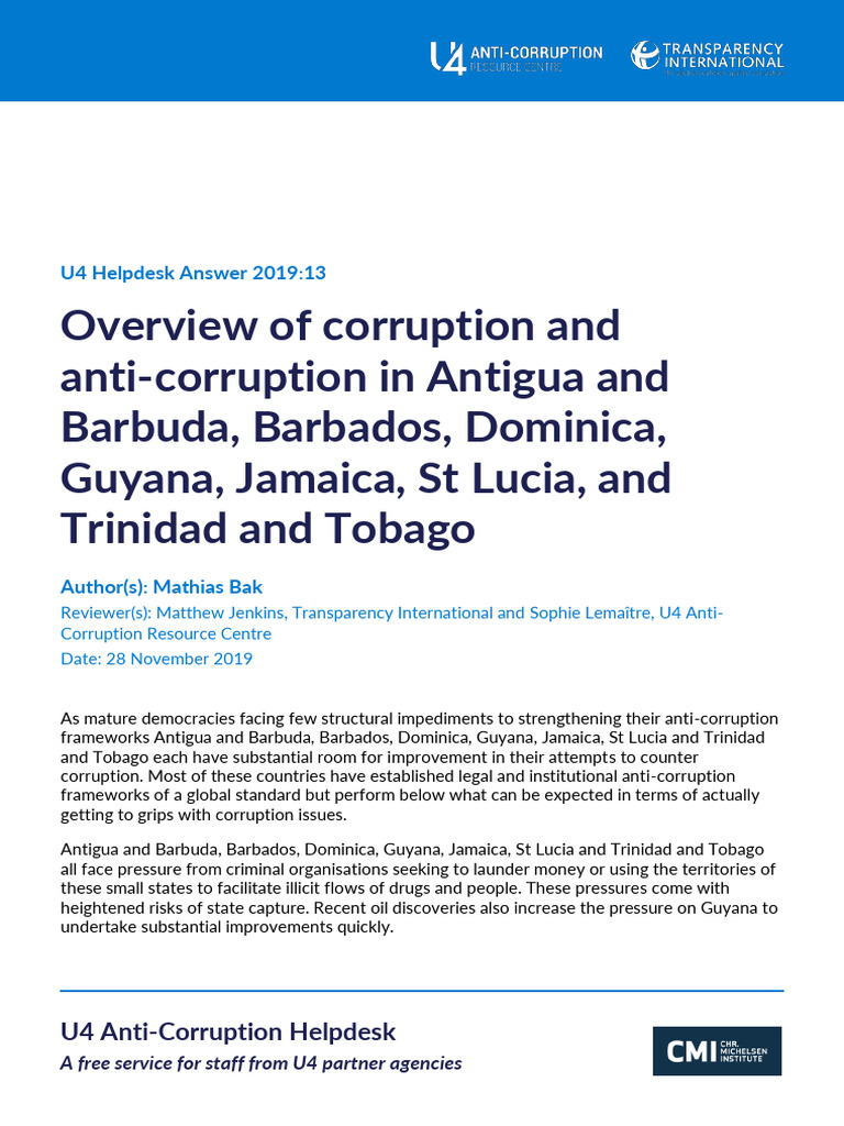 overview-of-corruption-and-anti-corruption-in-antigua-and-barbuda-barbados-dominica-guyana ...