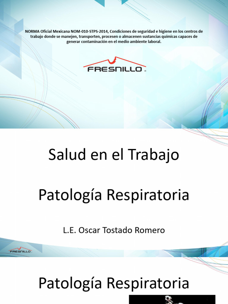 NORMA Oficial Mexicana NOM-010-STPS-1999 MODIFICADA, Condiciones de ...