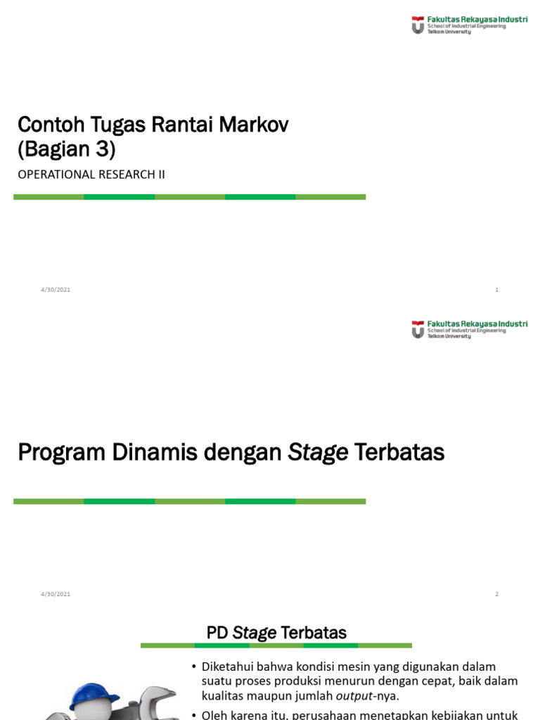 11_Contoh Tugas Rantai Markov (Bagian 3) | PDF