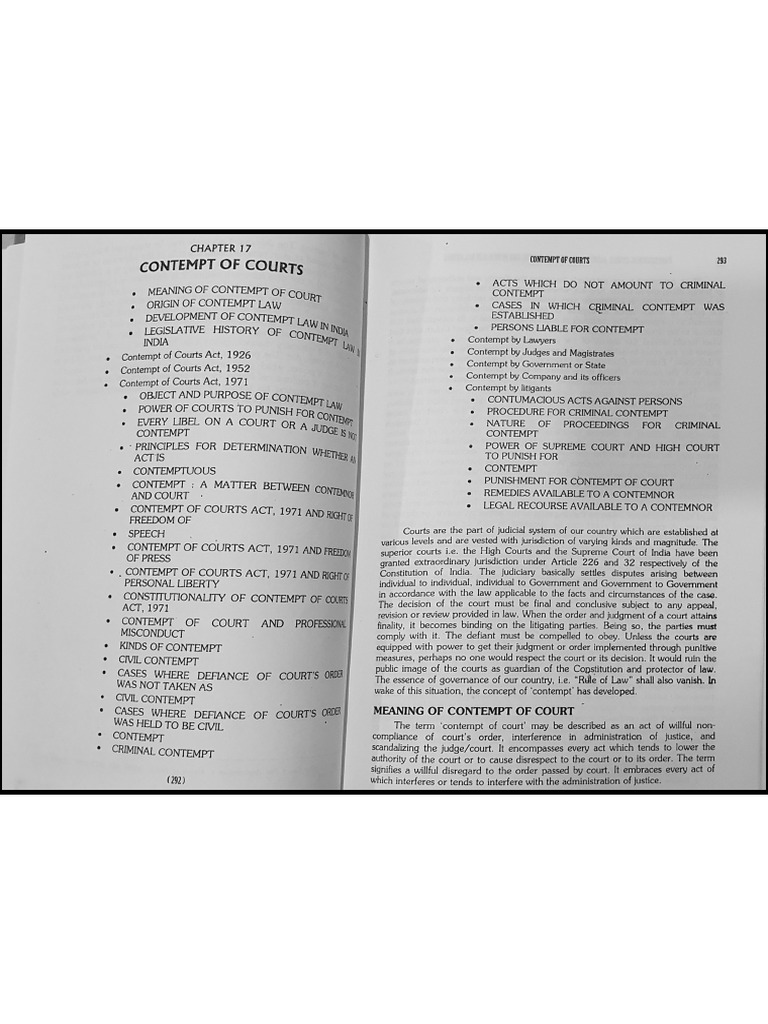 Contempt, Kinds of Contempt | PDF