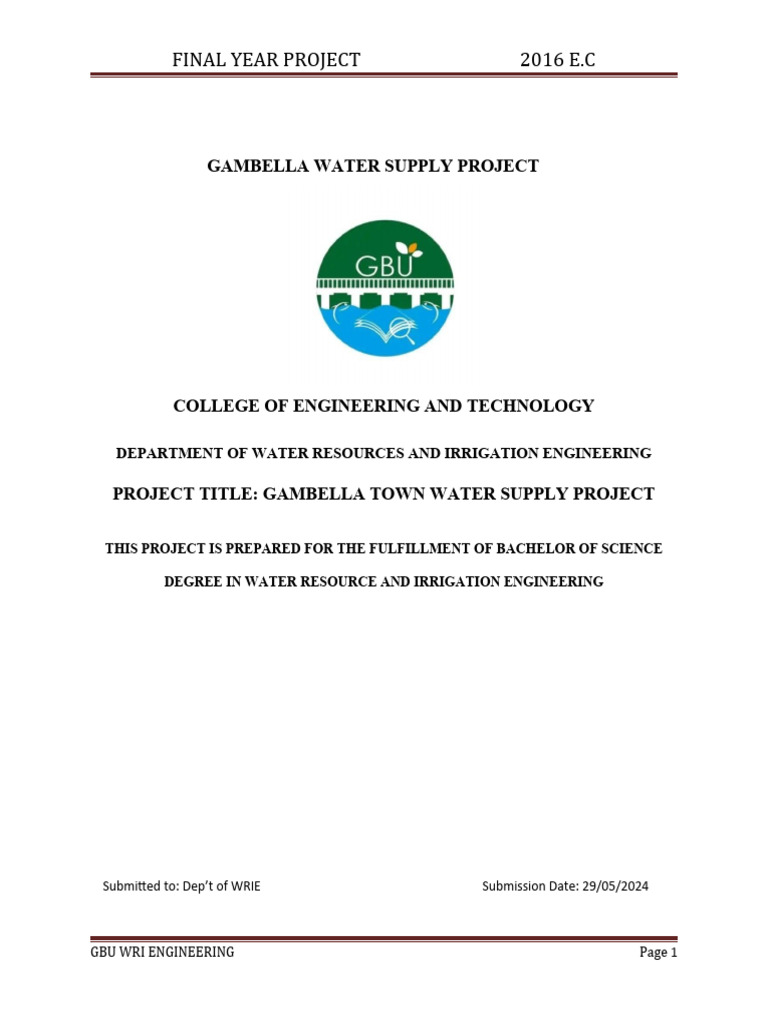 Final Project 1234 | PDF | Water | Rain