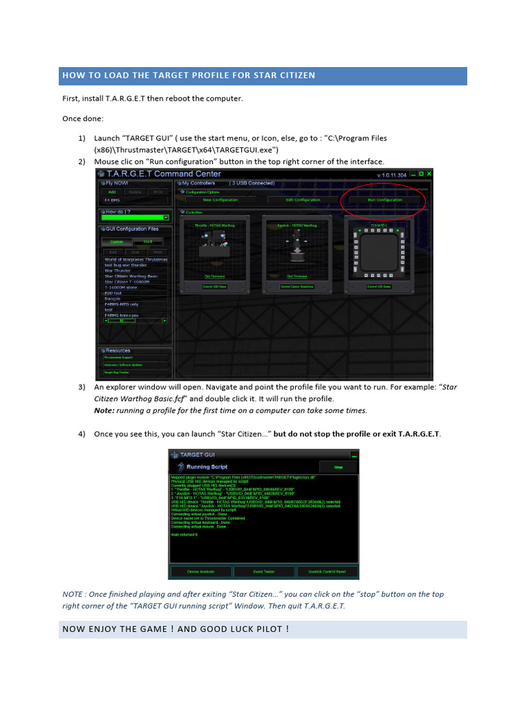 Load Star Citizen Profile in TARGET | PDF | Games & Activities | Technology & Engineering