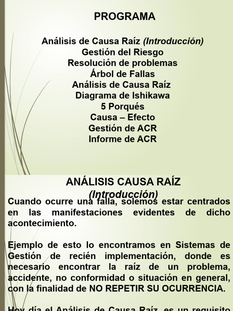 Analisis Causa Raiz | PDF | Causalidad