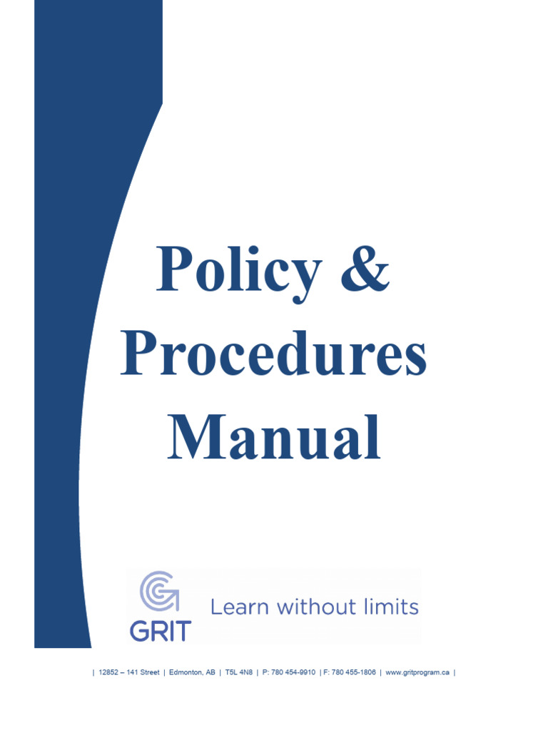 Policy Procedures Manual 1631770006 | PDF | Performance Appraisal ...