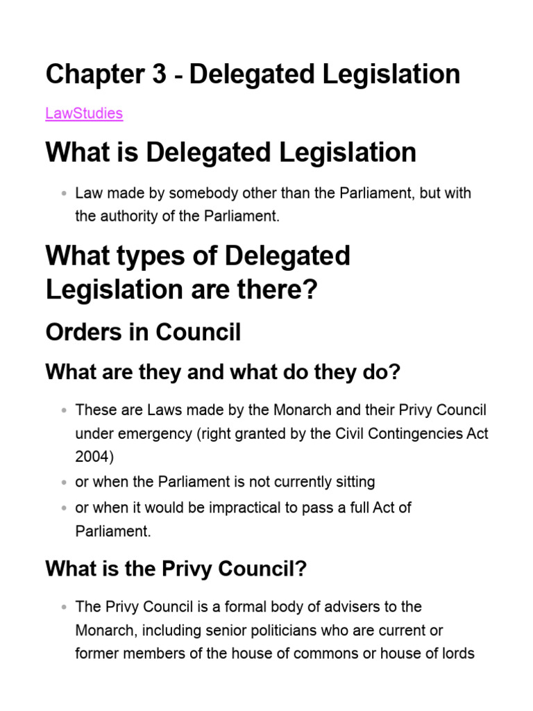 Understanding Orders in Council | PDF | Government Institutions ...