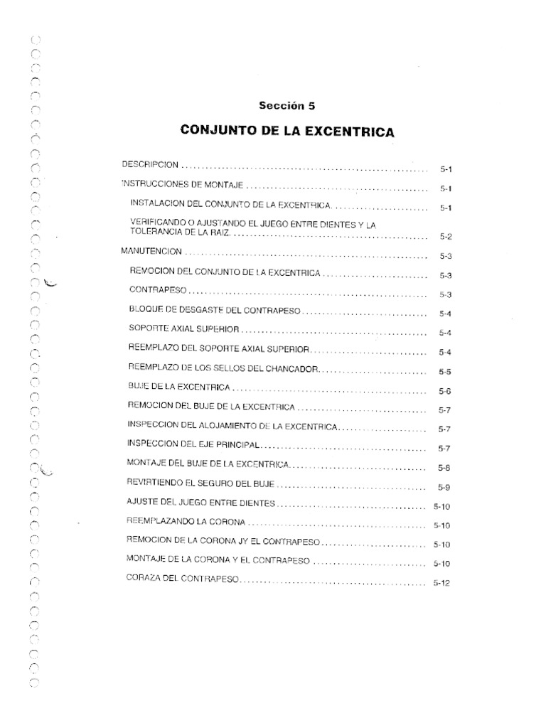 MP1000 Excentrica Manual | PDF