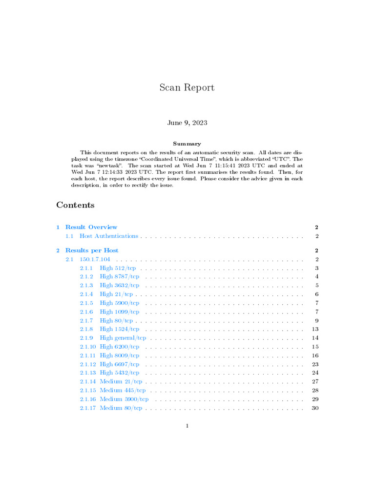 Metasploit Greenbone Full Scan Report 6.9 | PDF | Web Server | Internet ...