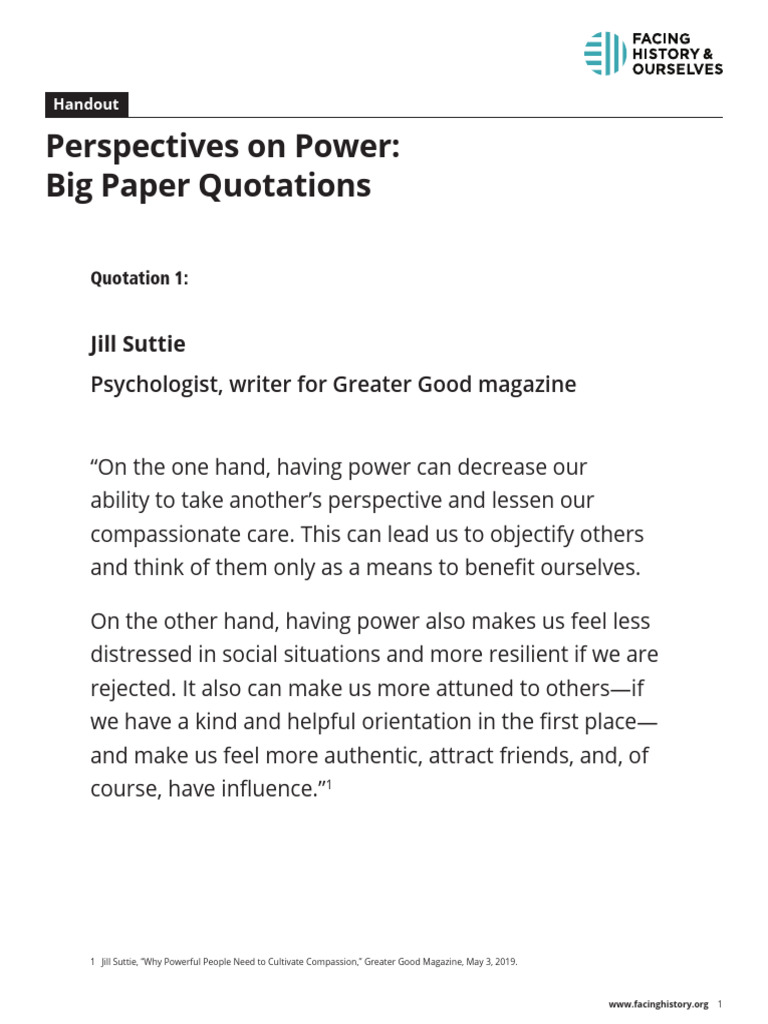 Perspectives On Power | PDF | Science & Mathematics