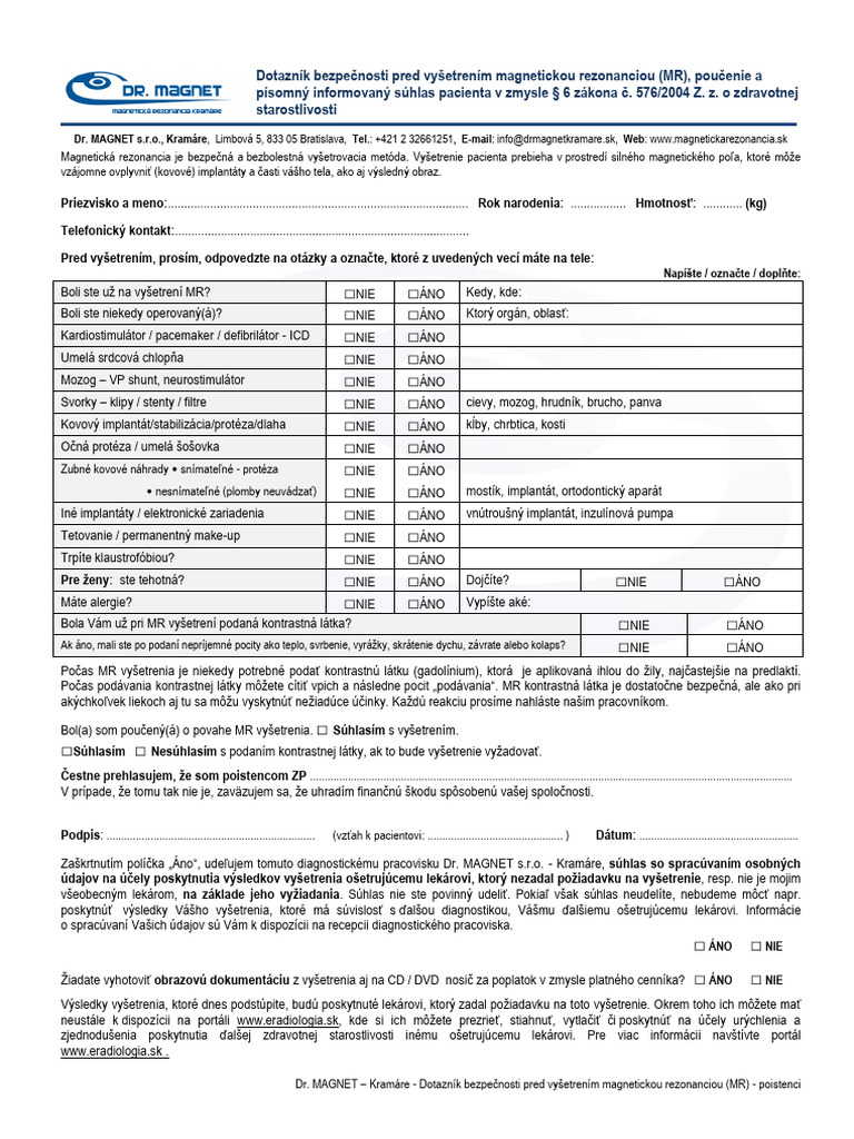 KR Dotaznik Poistovna 2023 | PDF