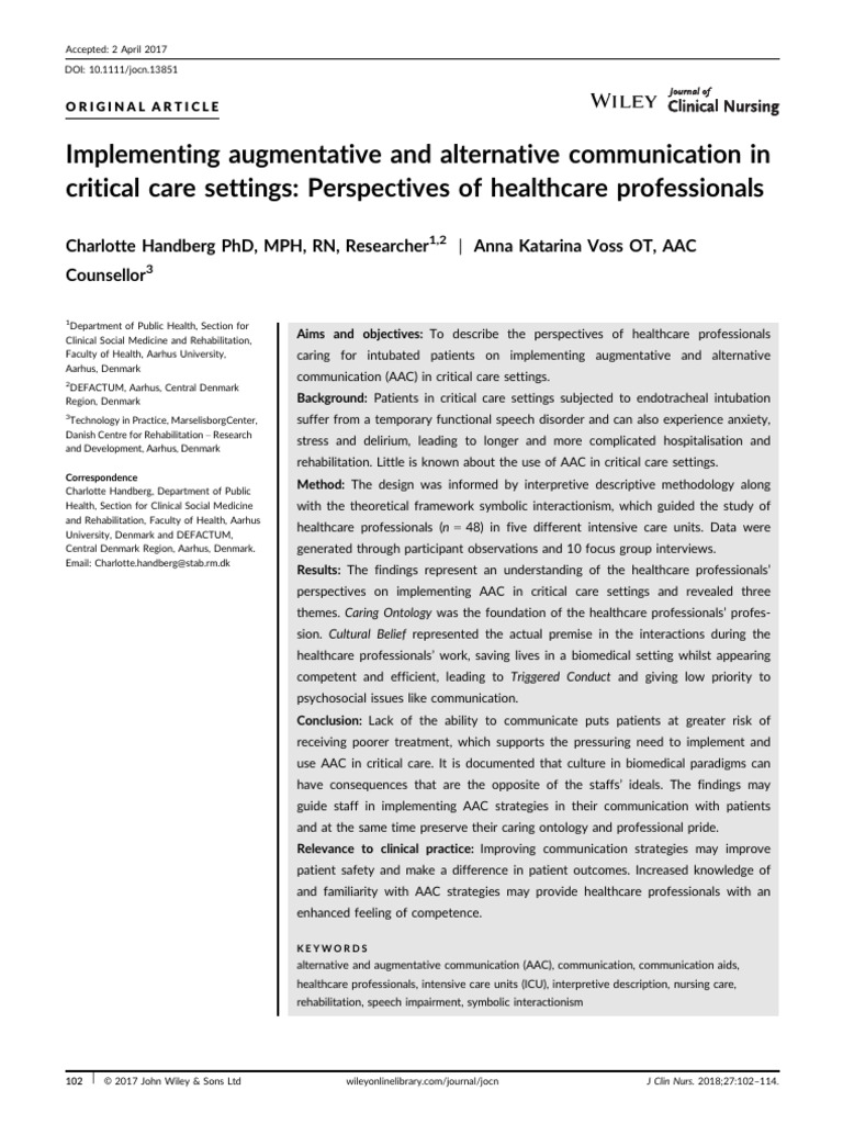 Implementar SAAC en UCI | PDF | Health Care | Health Professional