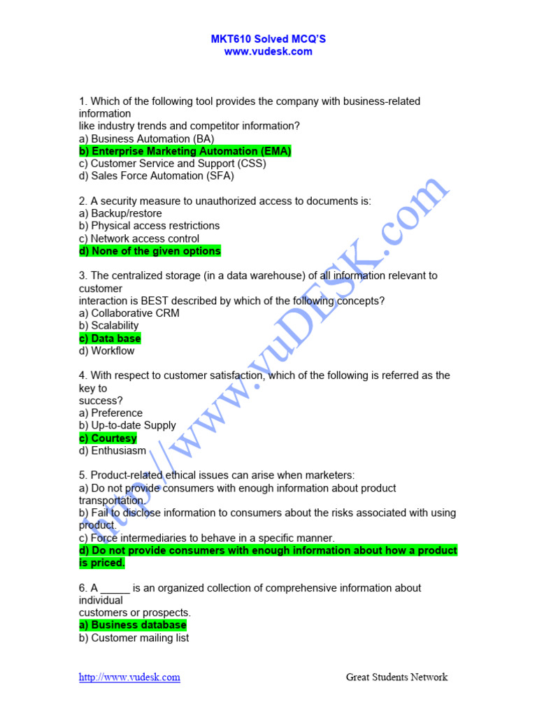 Dokumen - Tips Mkt610 Solved Mcqasapiningcomfilesl2lgsx9emik26ylz3oozs1edlijvcigdgn8l5 | PDF ...