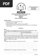 4561 Mathematics UNEB Sample Paper New Curriculum 2024 Plus Scoring ...