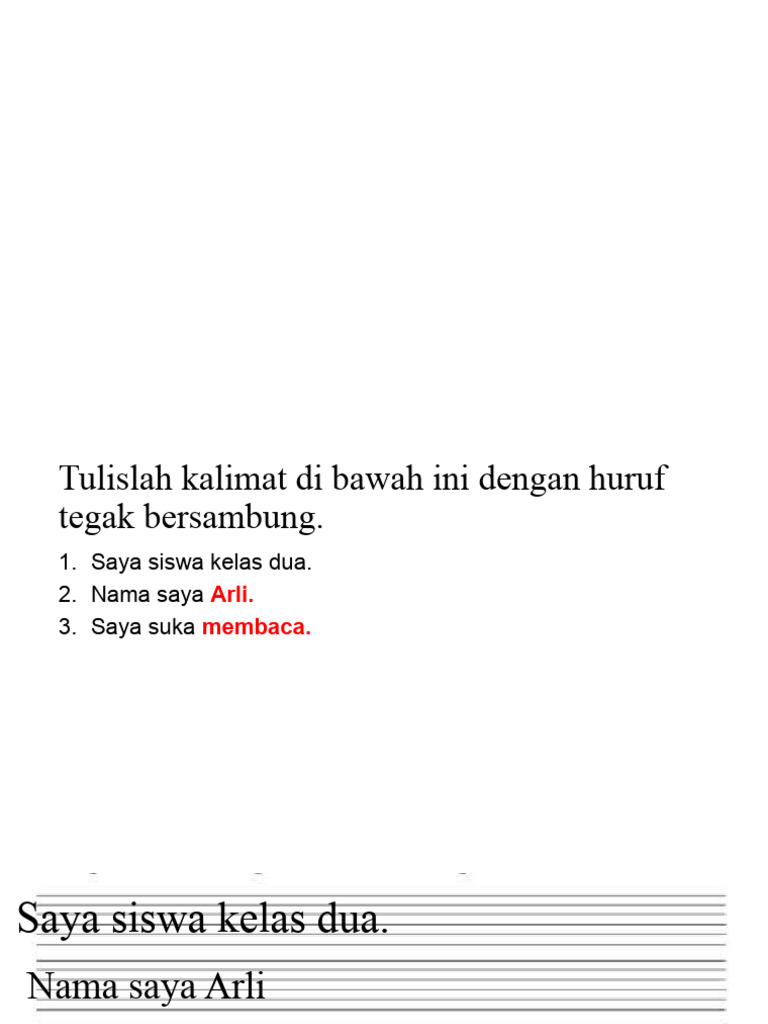 Latihan Menulis Tegak Bersambung | PDF | Puisi