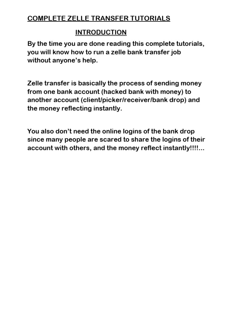 Zelle Transfer Tutorials | PDF | Application Layer Protocols | Service ...