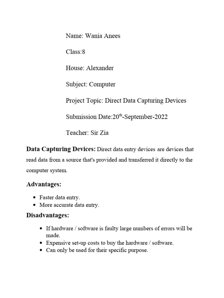 Data Capturing Devices (MCCS) | PDF | Radio Frequency Identification ...