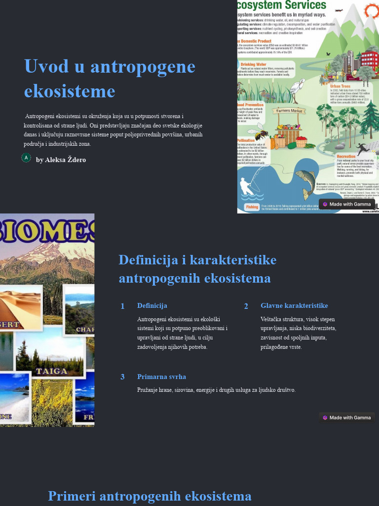 Uvod U Antropogene Ekosisteme | PDF