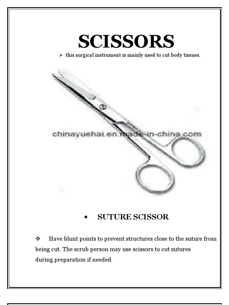 Classification of Instruments and It's Rec | PDF | Surgery | Surgical ...