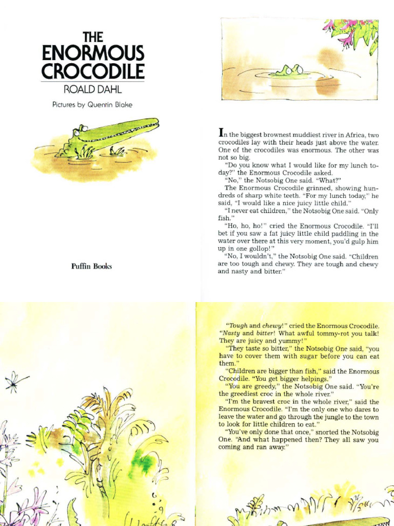 Roald Dahl The Enormous Crocodile | PDF