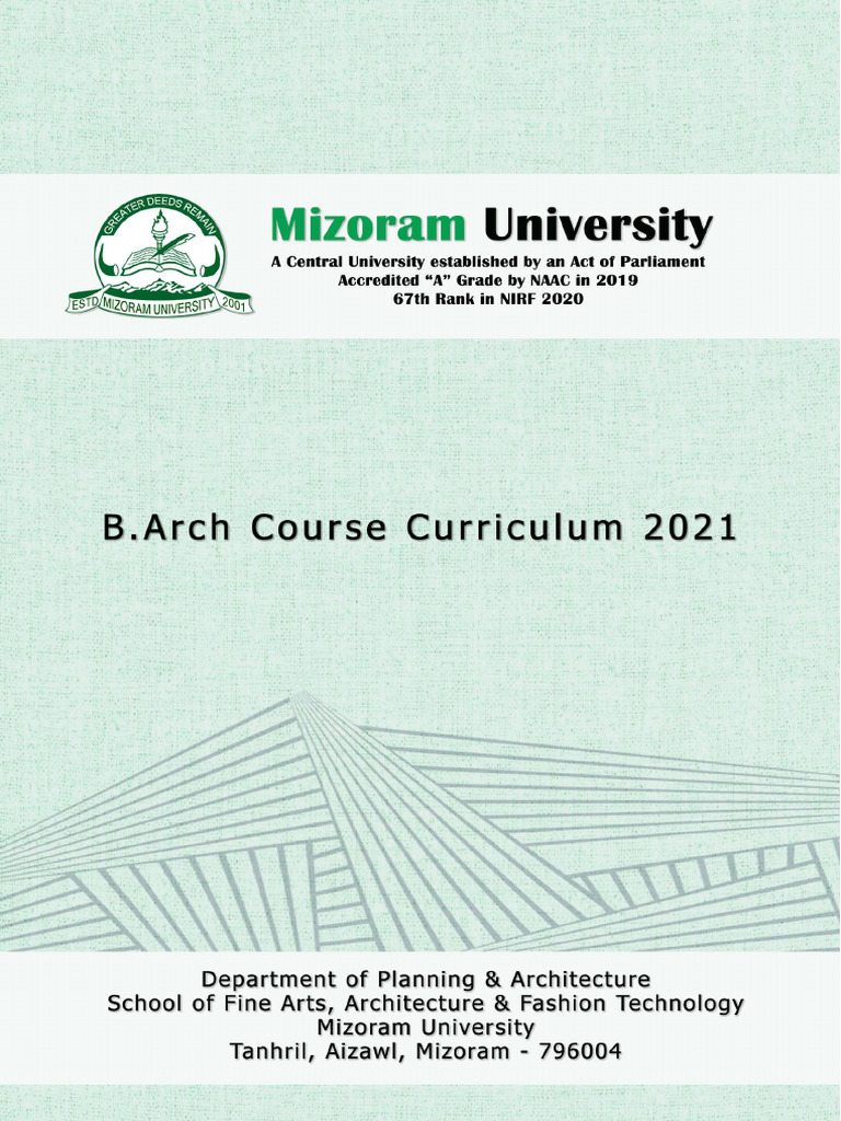 B.arch Syllabus 2021 | PDF | Brick | Curriculum