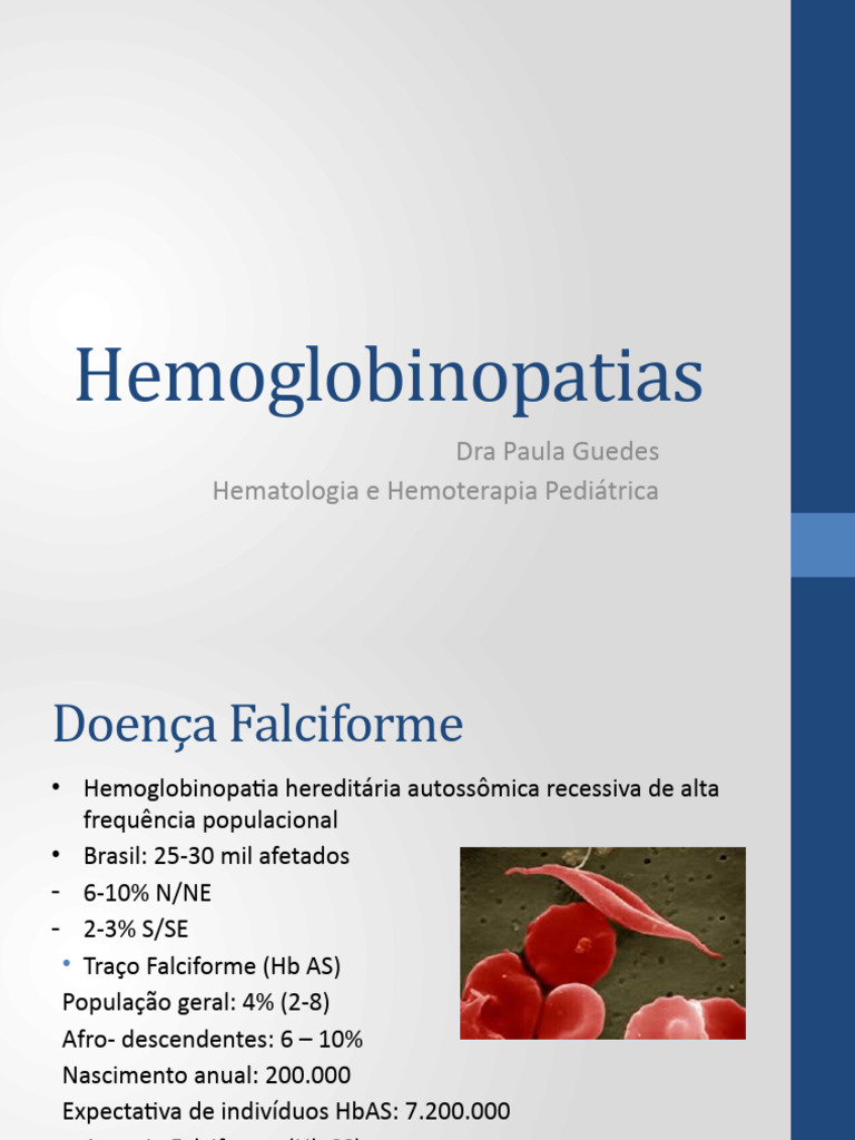Hemoglobinopatias DF e Talassemia | PDF | Medicina Clínica | Especialidades médicas
