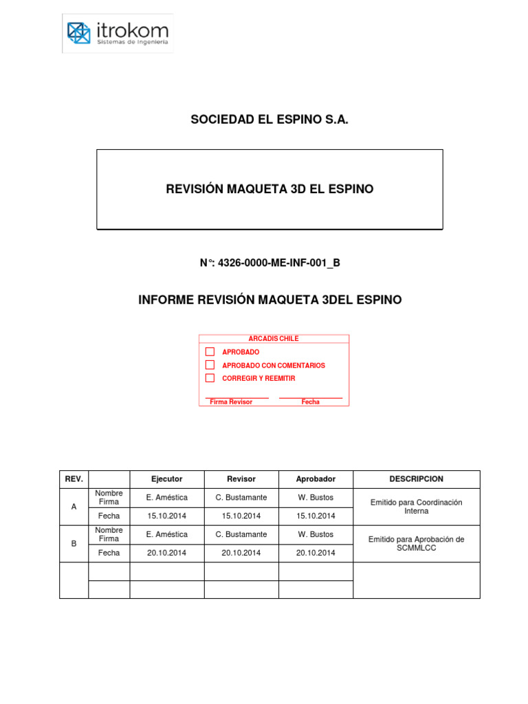 Revisión Maqueta 3d El Espino | PDF | Ingeniería