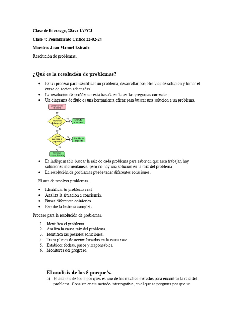 Pensamiento Critico y Resolucion de Problemas 2 | PDF | Crecimiento ...