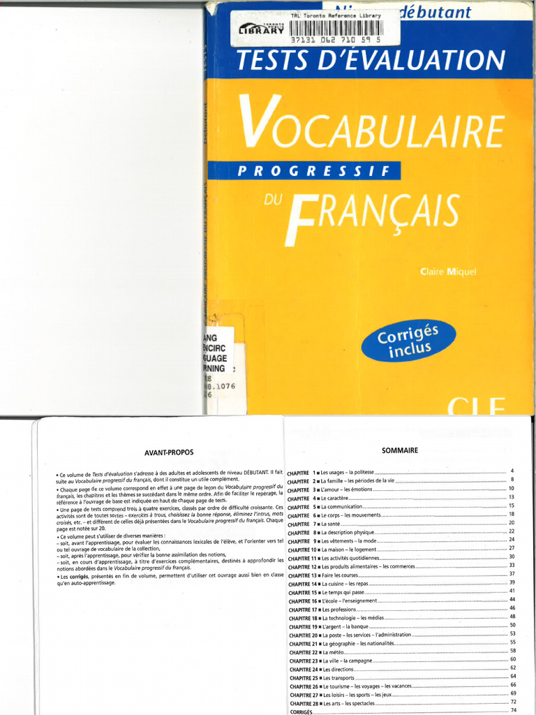 French Vocabulary Exercise 250-pages-1-37 | PDF