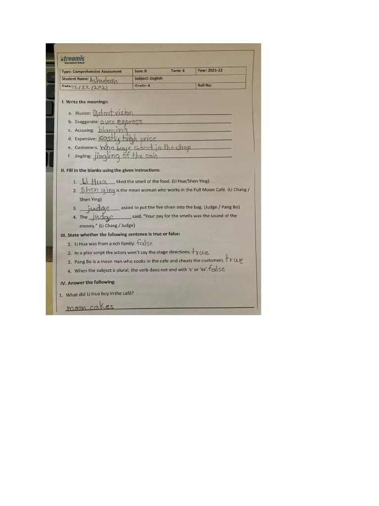 English Term 4 Ashutosh | PDF