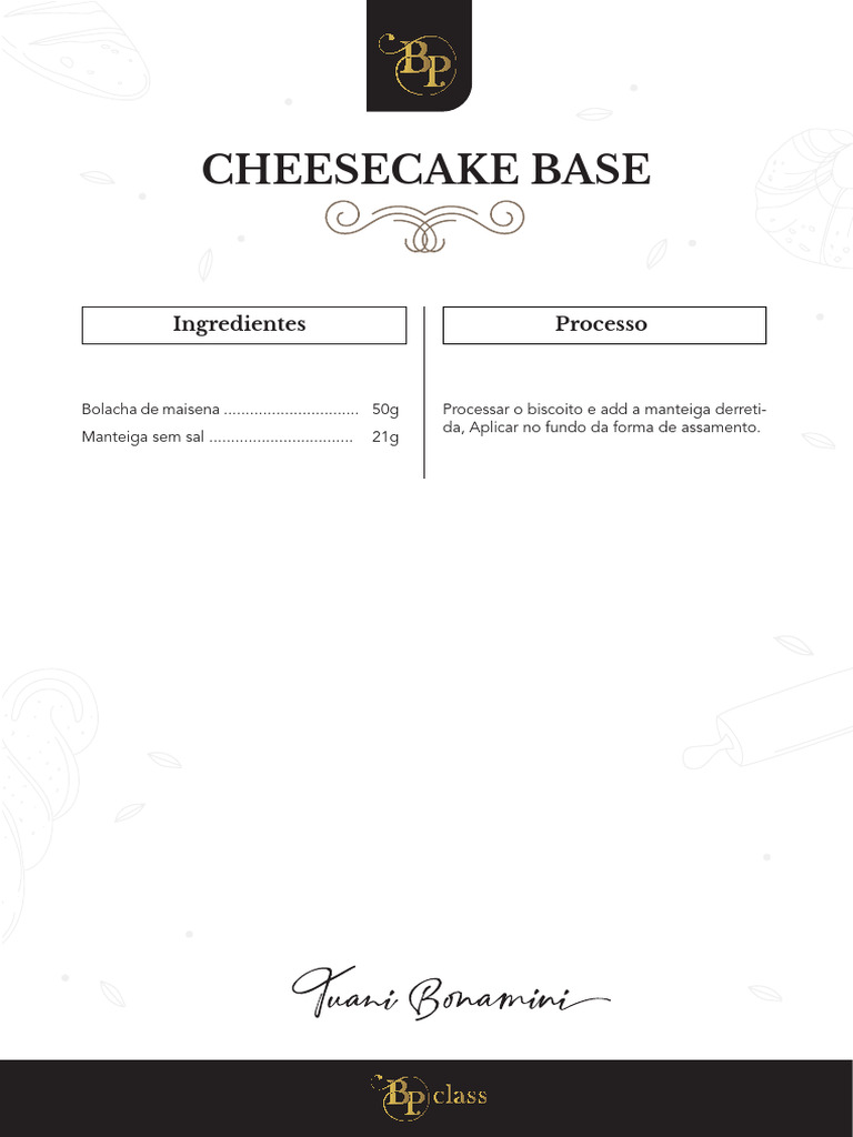 Base Cheesecake | PDF