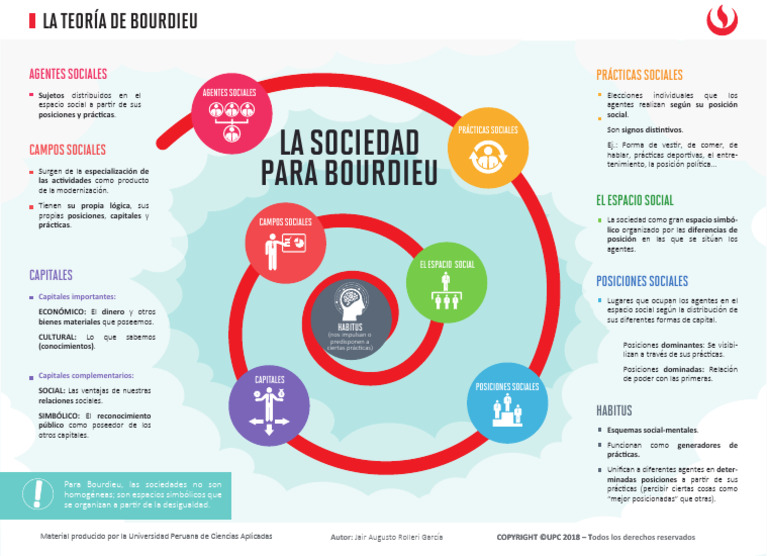Infografía sobre Bourdieu | PDF | Sociedad | Economias