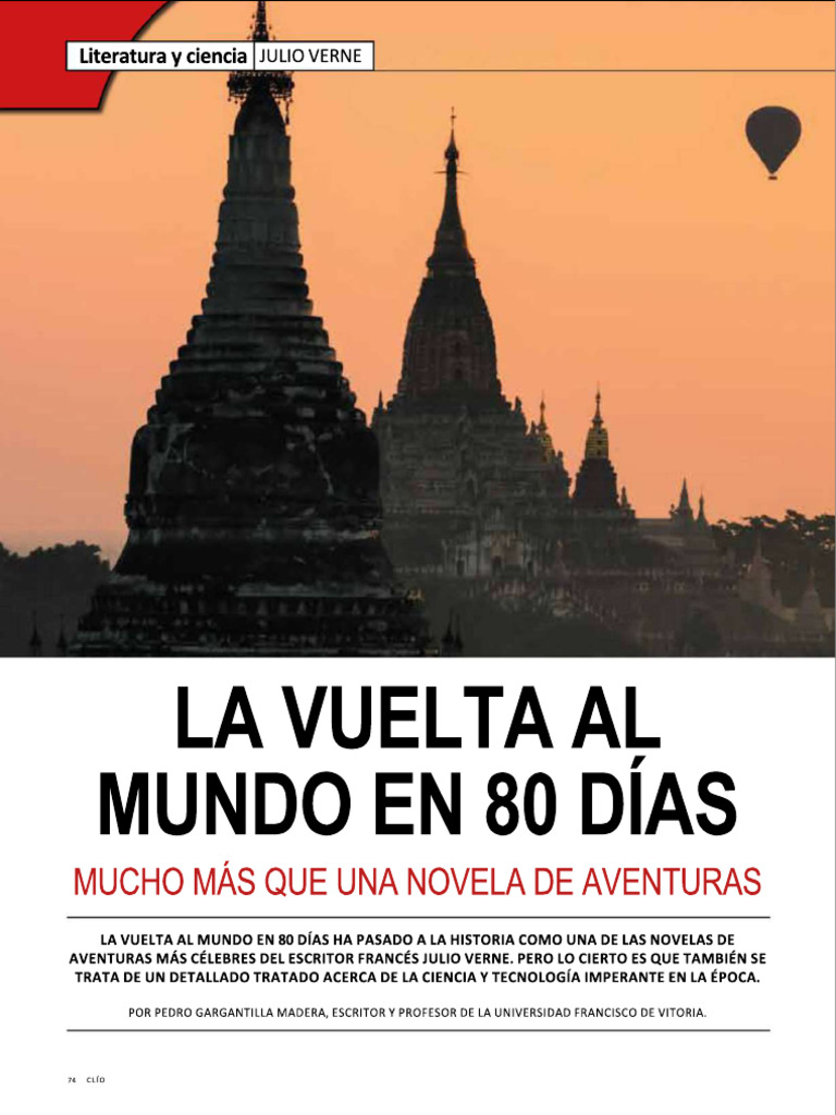 La vuelta al mundo en 80 días, mucho más que una novela de aventuras | PDF