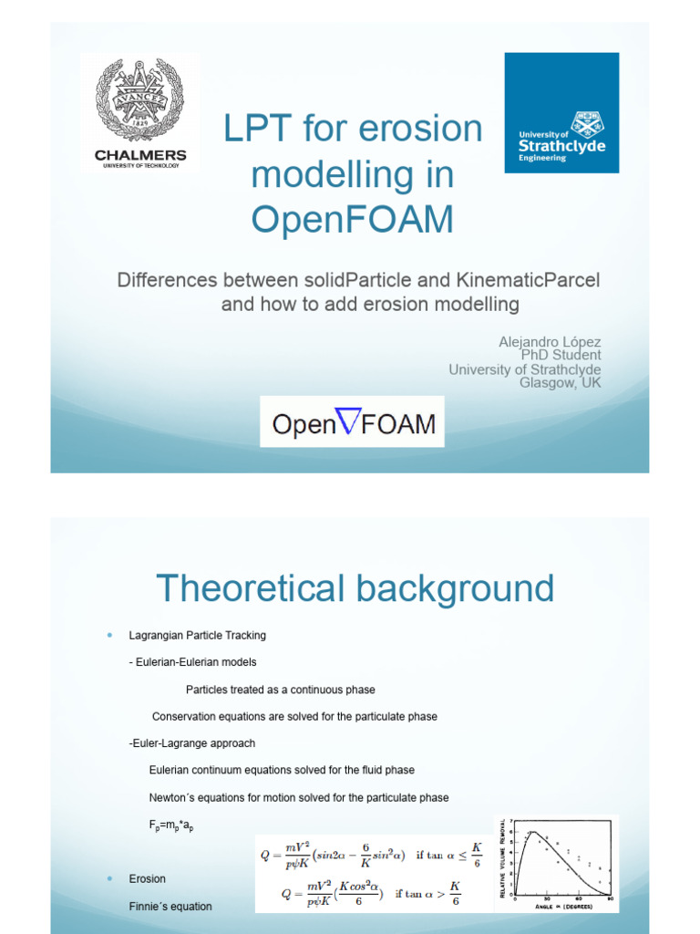 LPT for erosion modelling in OpenFOAM | Download Free PDF | Continuum Mechanics | Computer ...