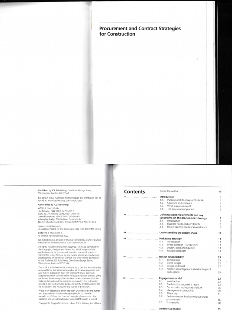 Procurement and Contract Strategies For Construction - Digitalizado-1 ...