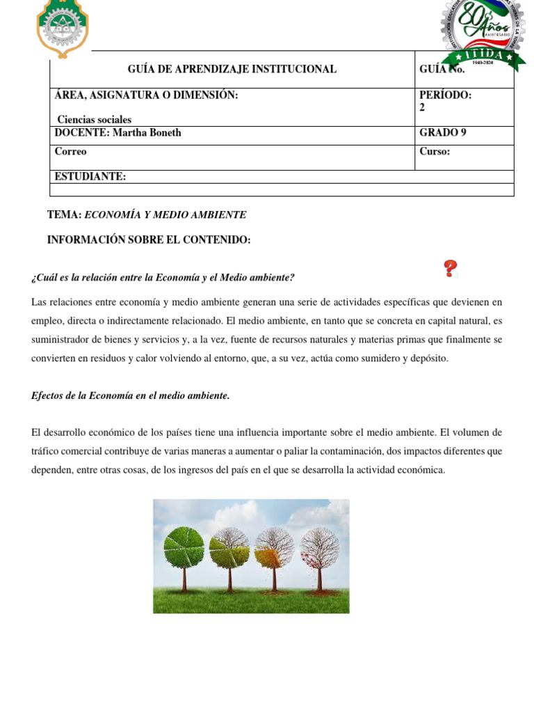 Economia y Medio Ambiente 9N0VENO | PDF | Dióxido de carbono | Entorno ...