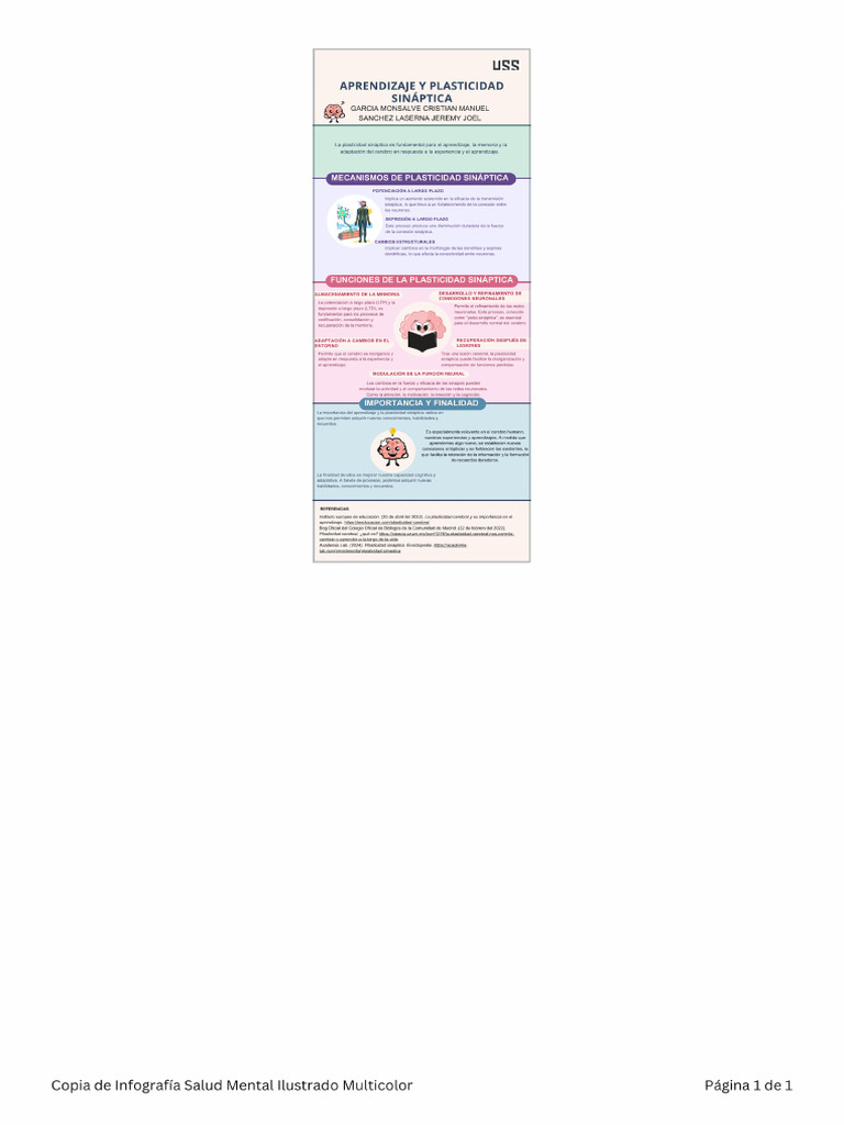 Aprendizaje y Plasticidad Sinaptica | PDF