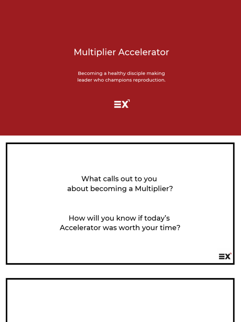Multiplier Accelerator Slides | PDF | Career & Growth | Self-Improvement