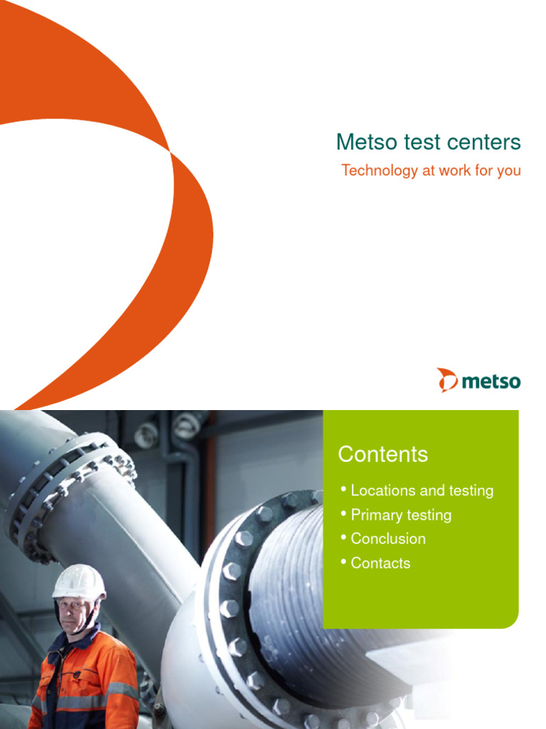 Metso - Test Centers | PDF | Mill (Grinding) | Industrial Processes