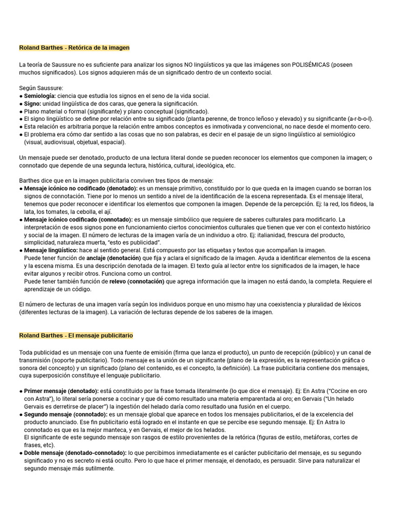 Analisis del discurso visual - RESUMEN | PDF | Estereotipos | Semiótica