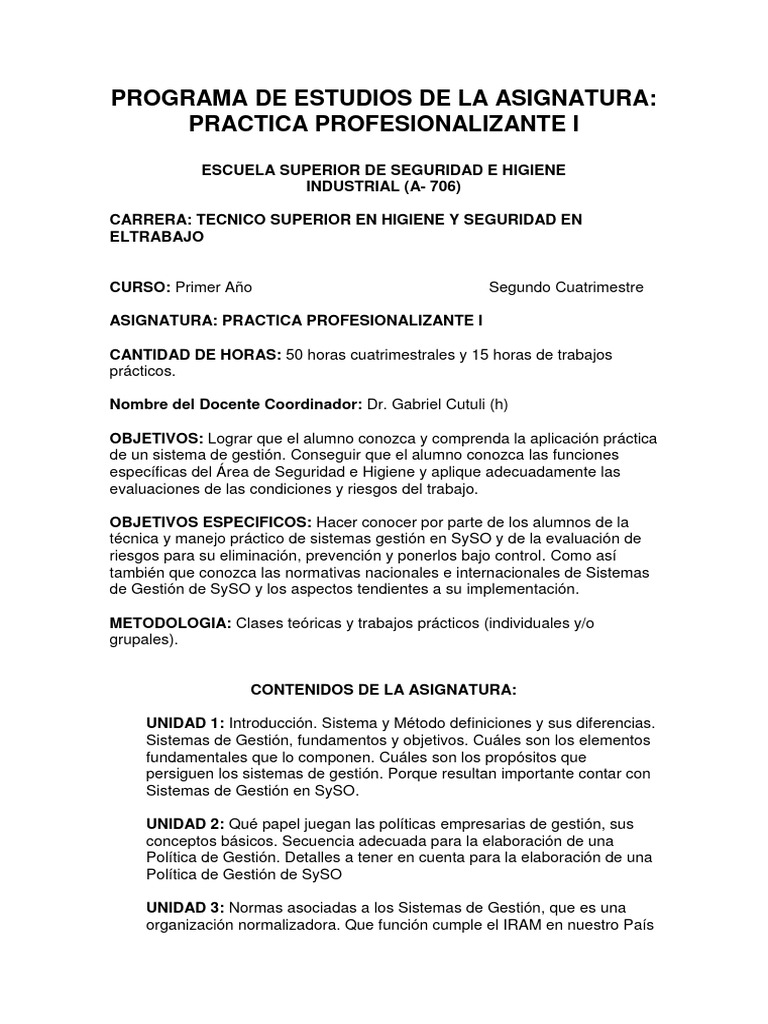 Práctica Profesionalizante en SySO | PDF | Crecimiento personal y ...