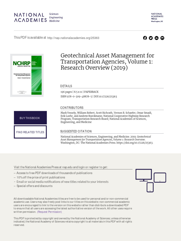 NCHRP GAM - Vol 1 | PDF | Risk Management | Risk
