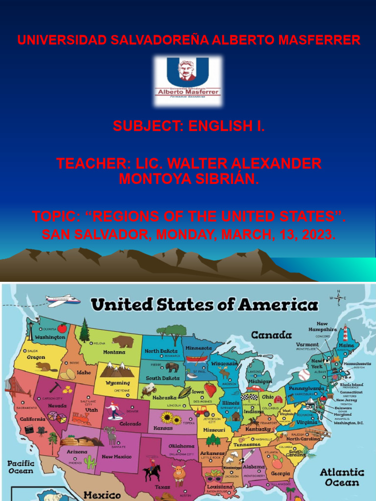Regions of the United States Overview | PDF | Federal Government Of The ...