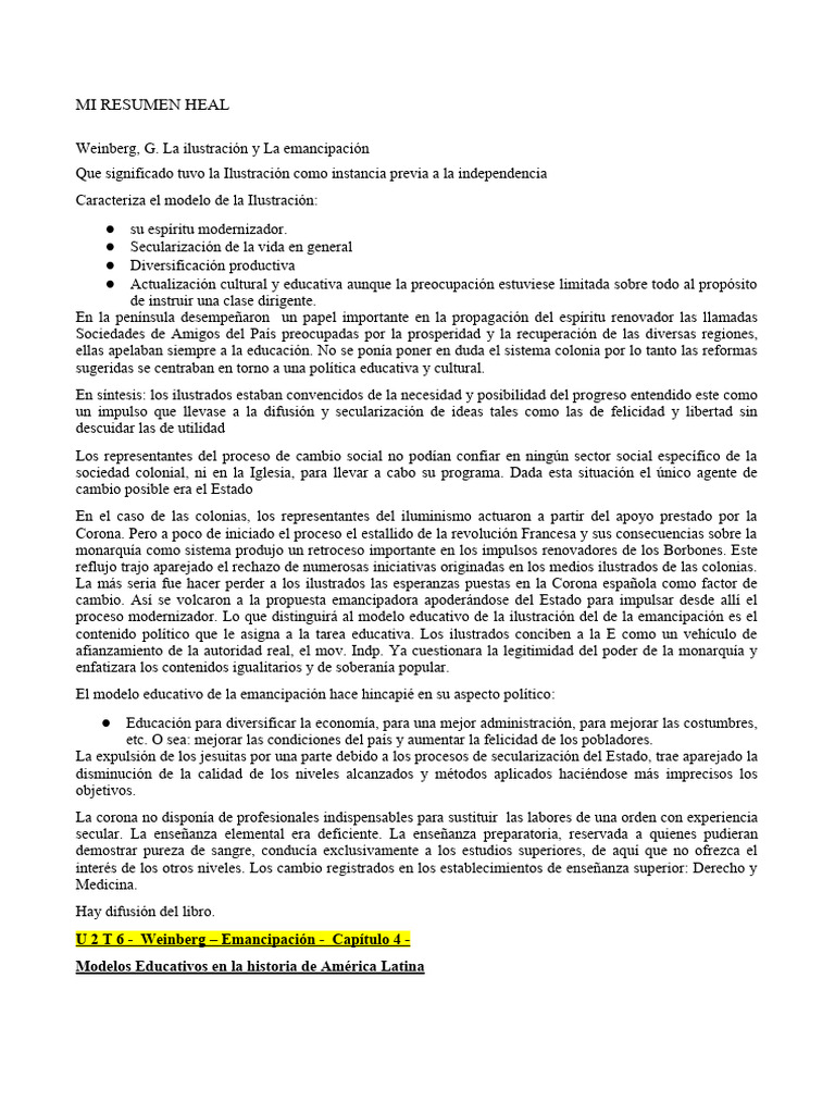 Mi Resumen HEAL | PDF | Era de iluminacion | Pedagogía