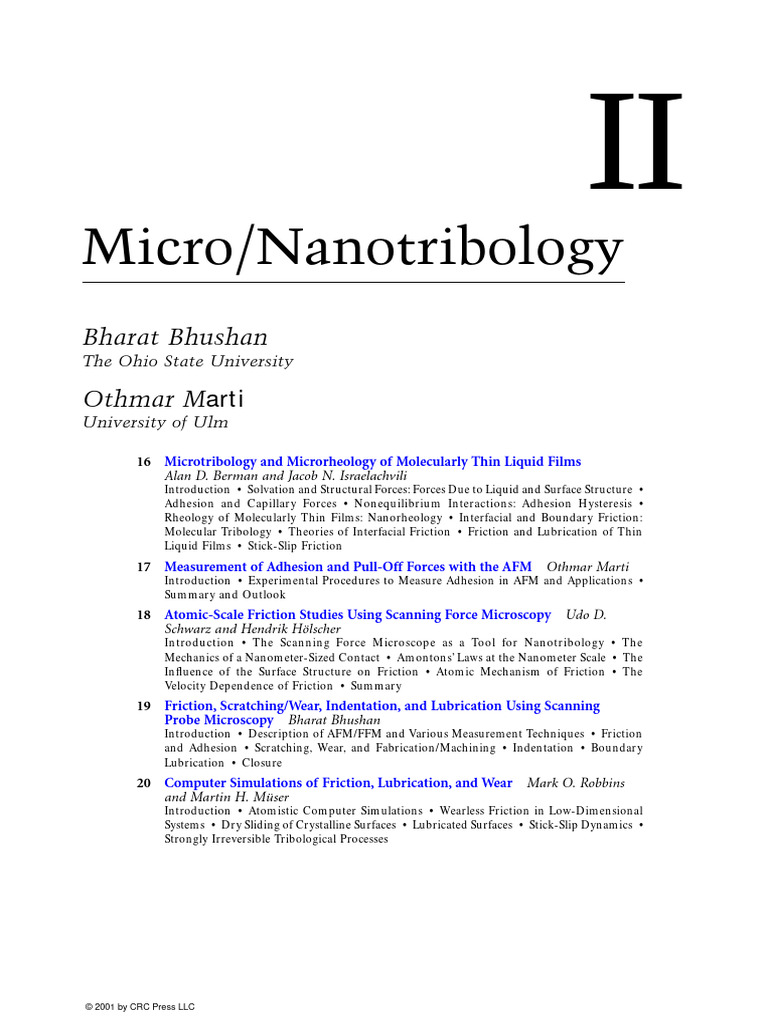 8403 PDF Section-II | PDF | Friction | Atomic Force Microscopy