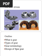 Me425 Lecture 8 Spur Gears | PDF | Gear | Mechanical Engineering